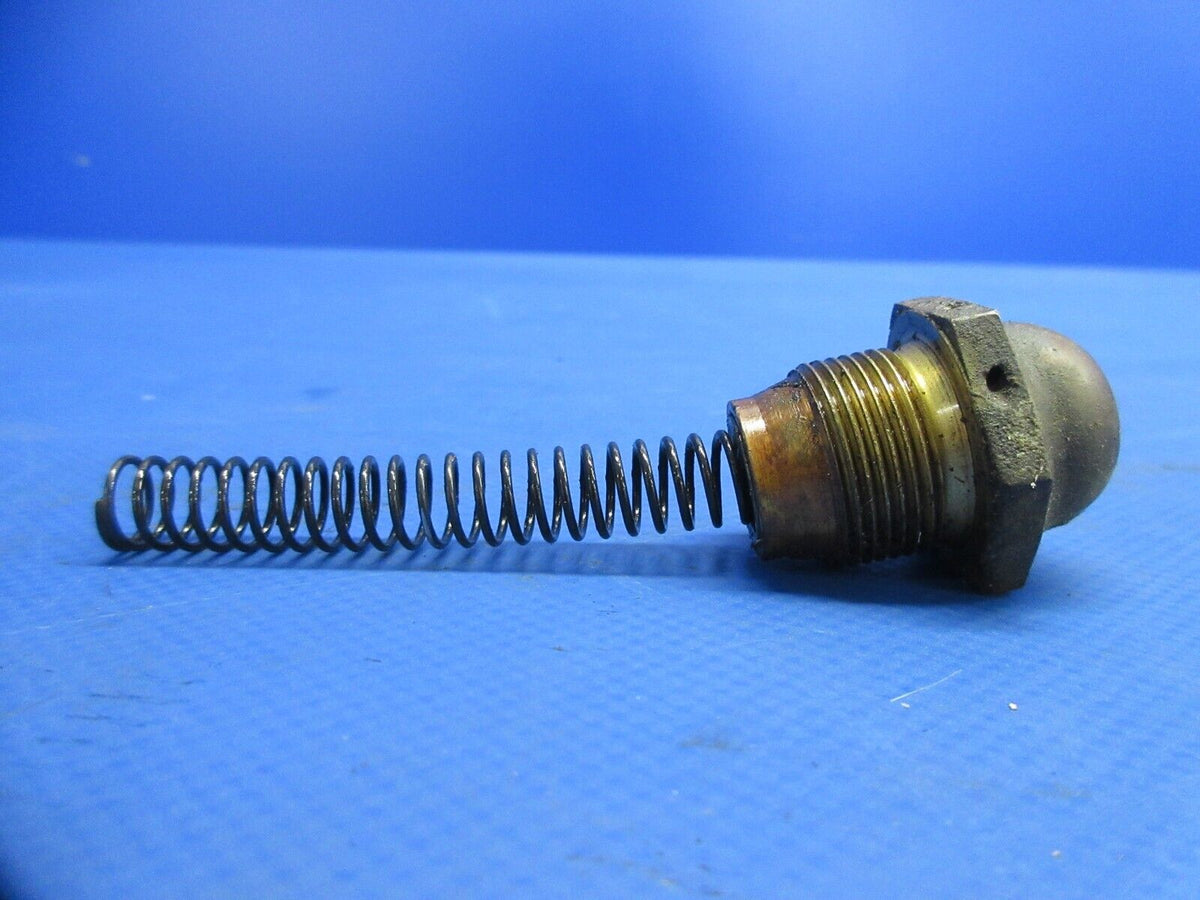 Continental 300 Oil Pressure Relief Valve Cap & Plunger P/N 21114 (082 ...