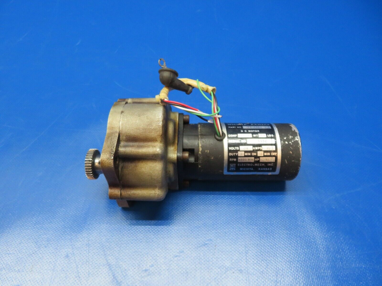 Cessna 310 / 310R Landing Gear Actuator Motor 28v P/N 9910002-3 CORE ...