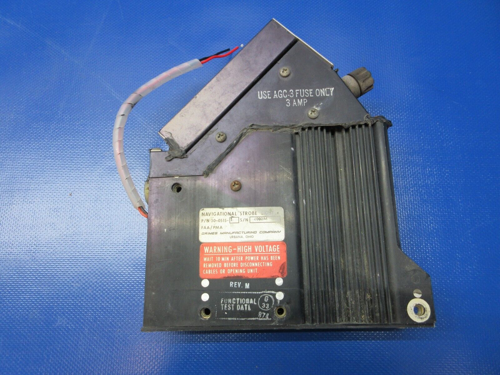 Grimes Wing Tip Nav Strobe Light Power Supply P/N 30-0515-1 TESTED (12 ...