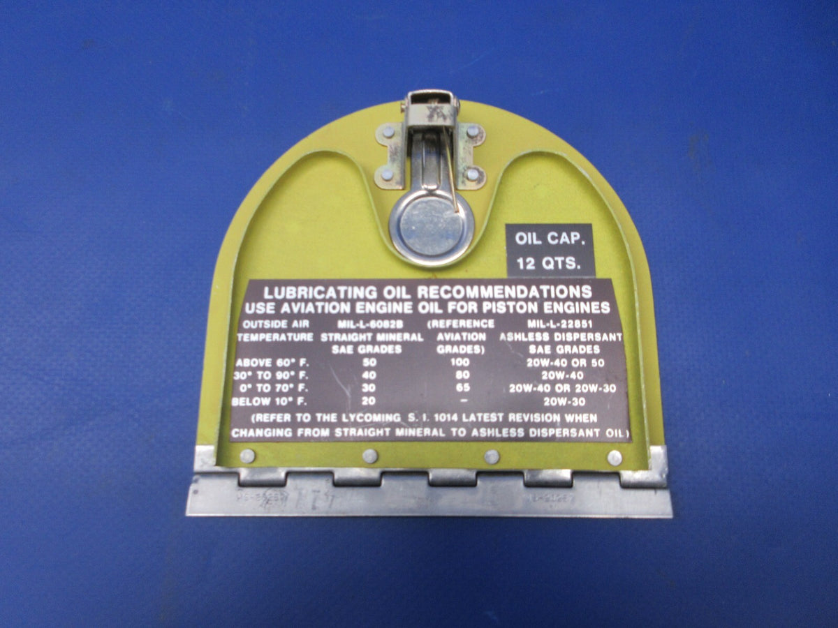 Piper Engine Cowl Oil Access Plate & Latch P/N 4114400 NOS (05251493 ...