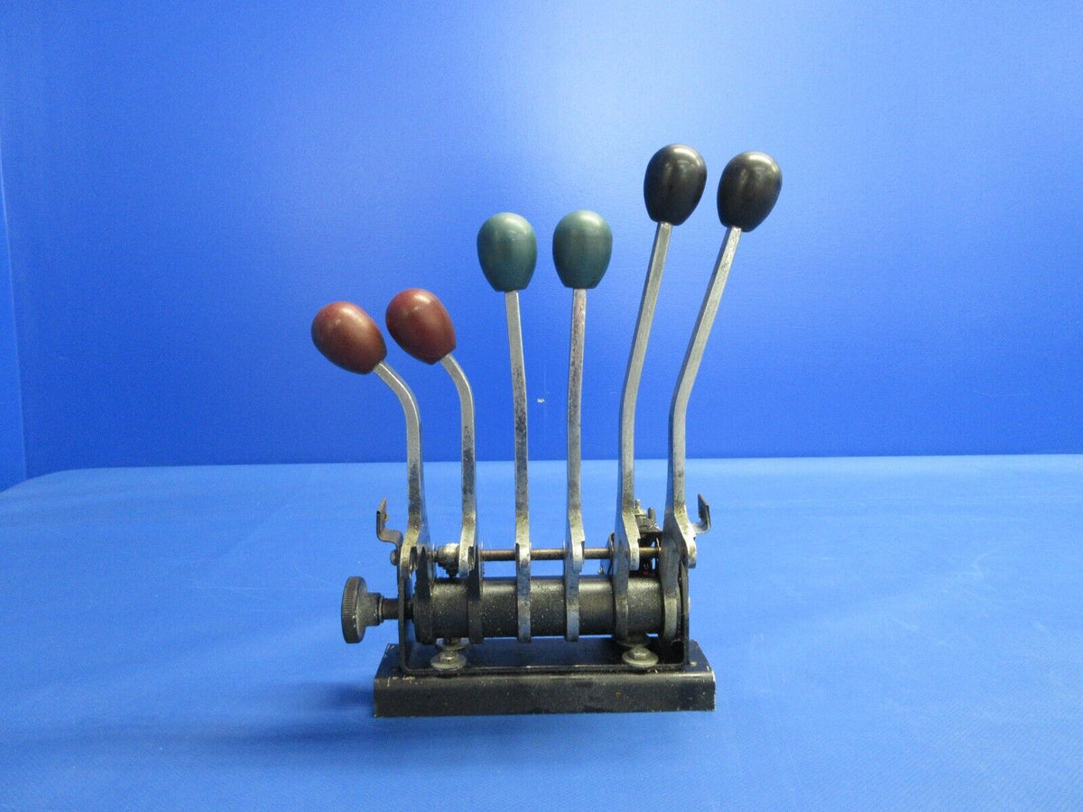 Piper PA-23-250 Aztec Engine Control Pedestal Assy P/N 19519-00 (0624 ...