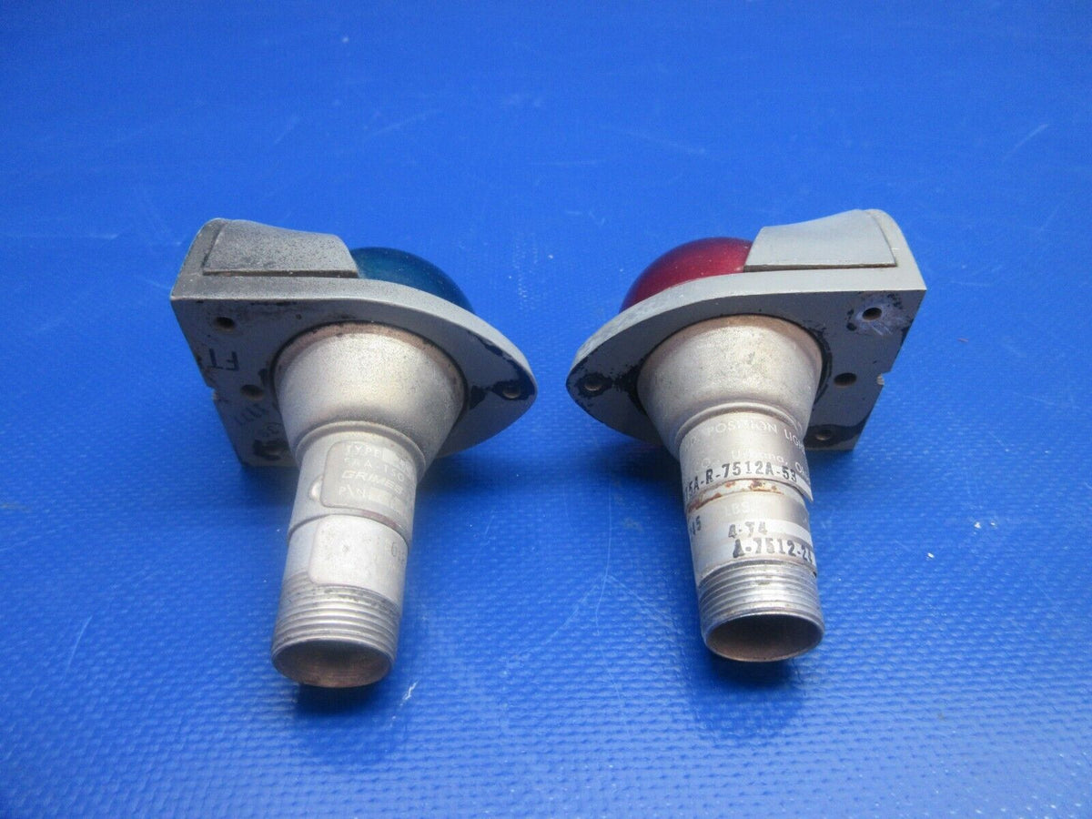 Grimes Wing Tip Navigation Light LH & RH 28V P/N A-1815A-G-7512A-53 (0 ...