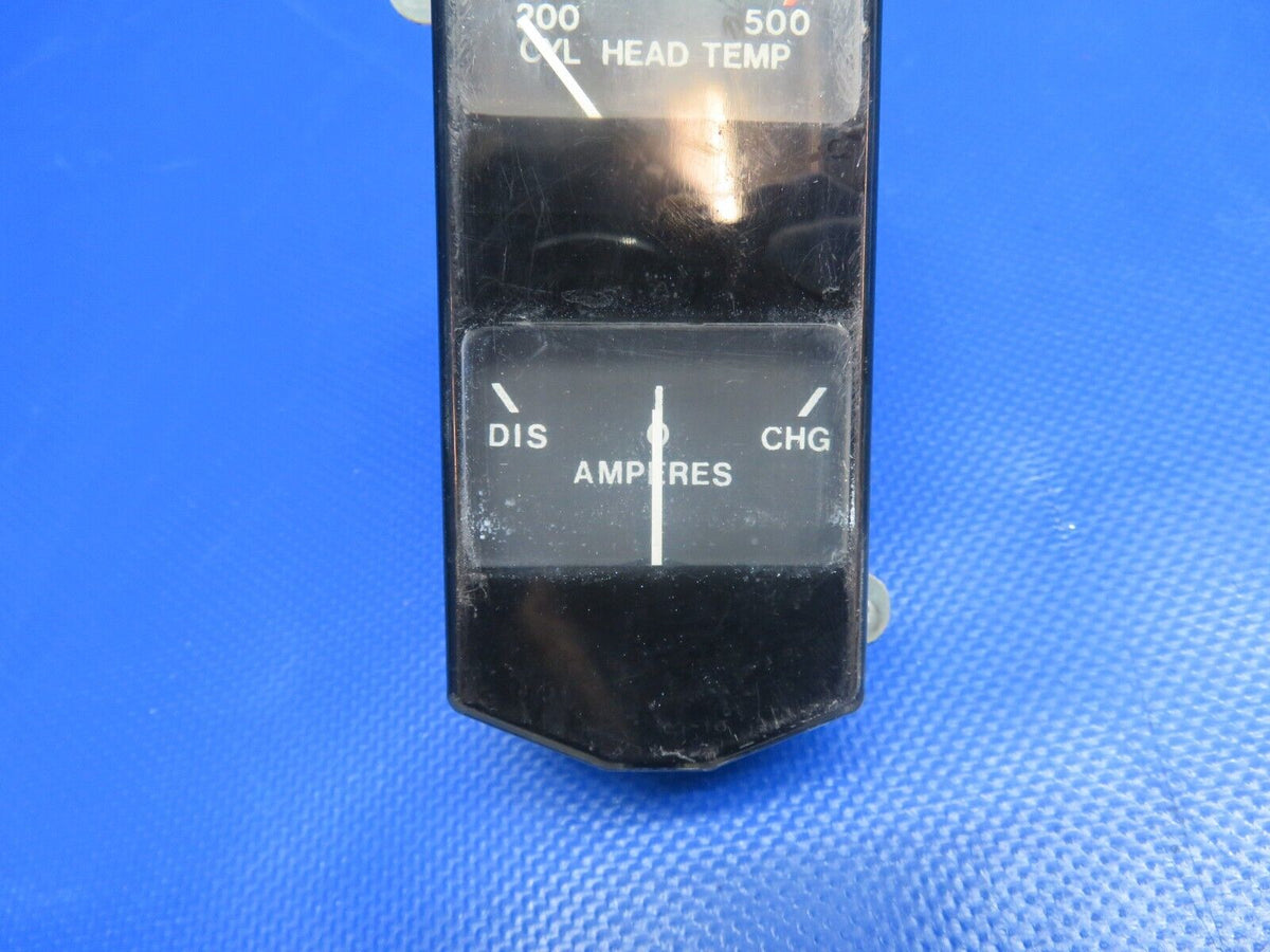 Cessna 177 Cardinal CHT & Amperes Cluster Gauge P/N C669517-0101 (0824 ...