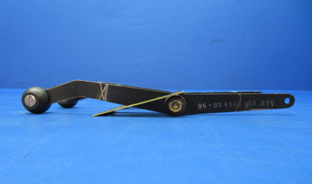 Beech 95 B55 Baron Cowl Flap Control Lever w/ Plate P/N 96-324055-33 ...