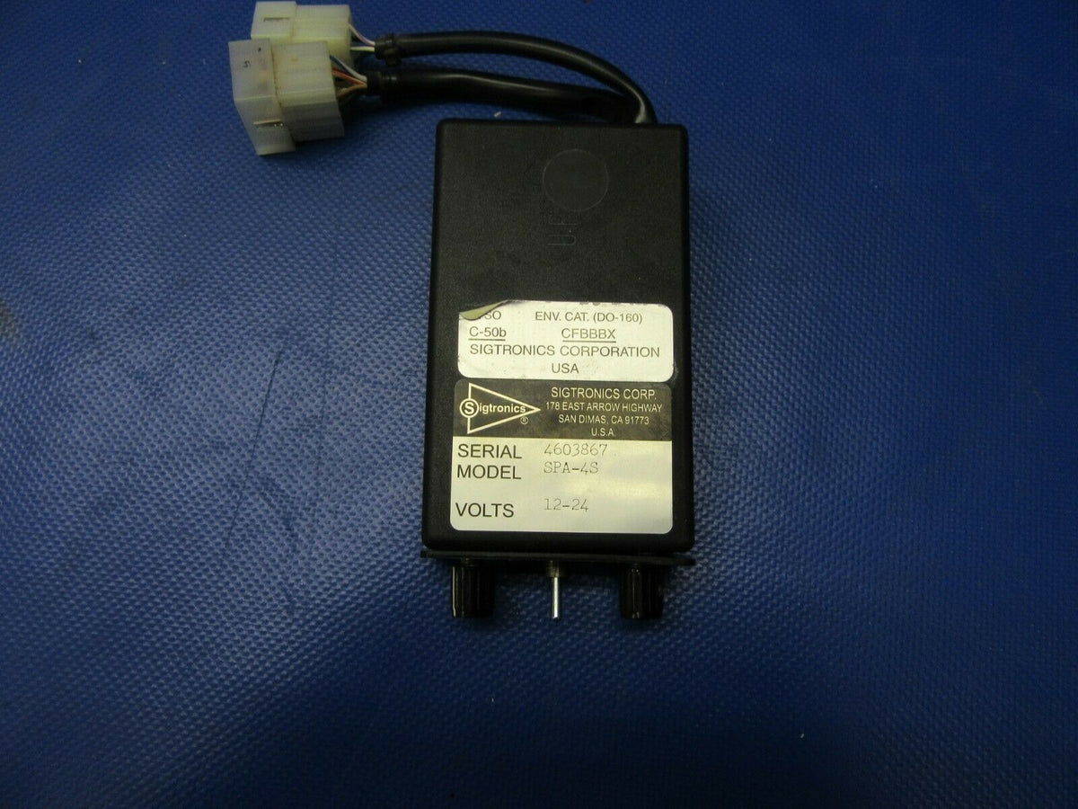 Sigtronics Intercom 12V / 24V P/N SPA-4S (0521-398) – Safe Skies ...