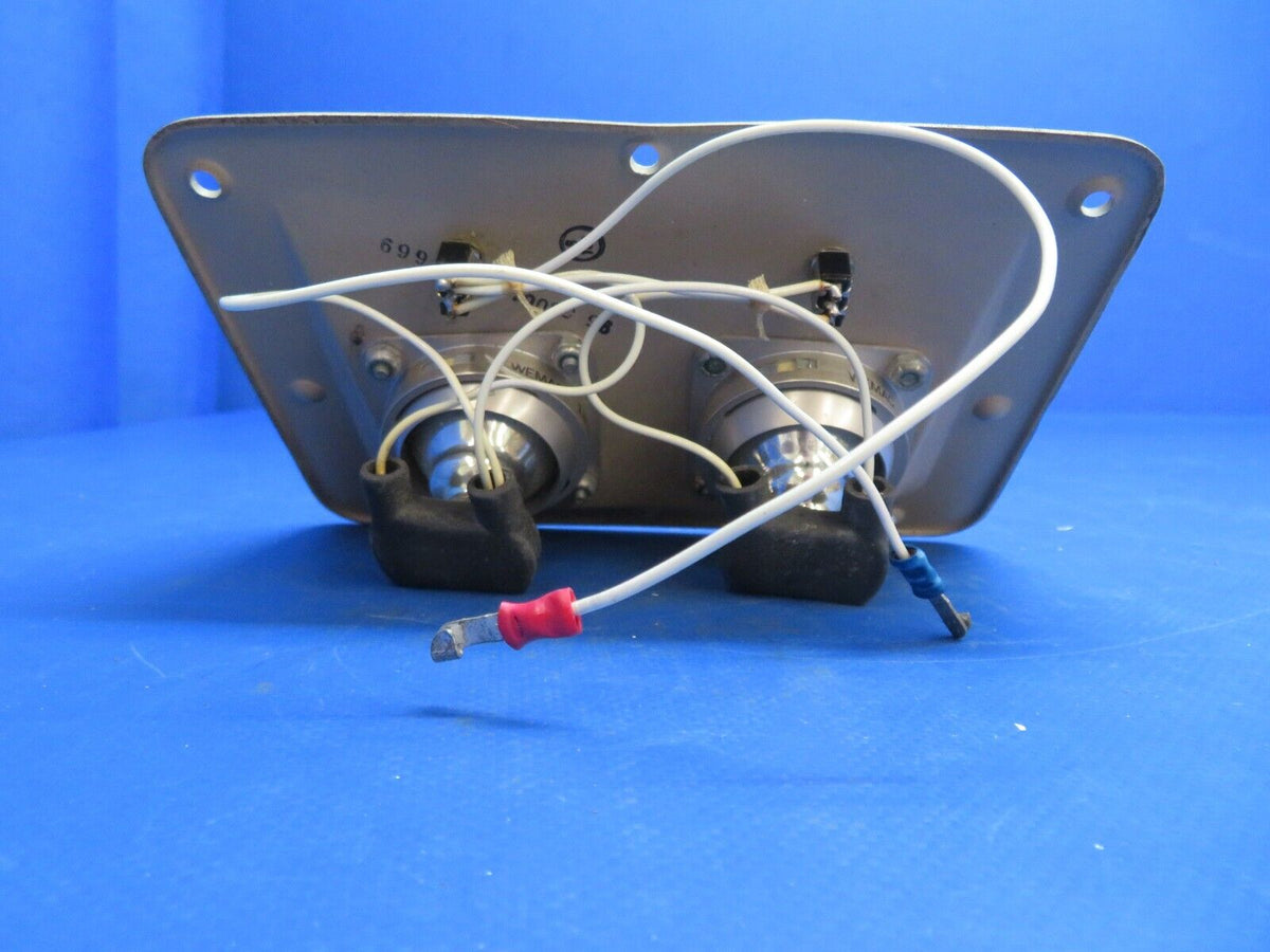 Beech 95-B55 Baron Wemac Overhead Light Panel P/N 96-550013-101 (1222 ...