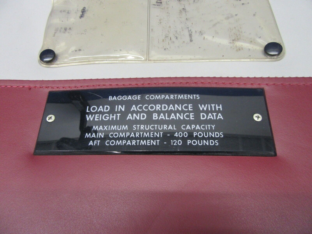 Beech Baron 58P Aft Upholstered Closure Panel Assy P/N 102-530025-37 ...